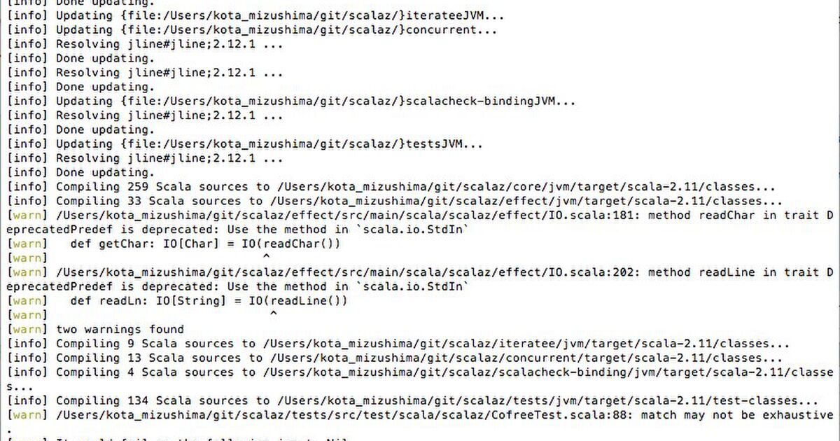 Scala2.11.8がClassFormatErrorなクラスファイルを出力する件 - Togetter