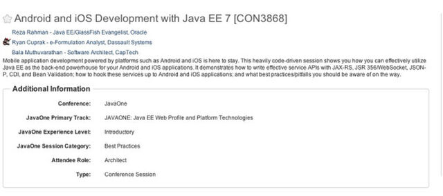 JavaOne 2013 1日目 テクニカル・ストラテジーキーノート&ユーザーコミュニティ #j1jp - posfie