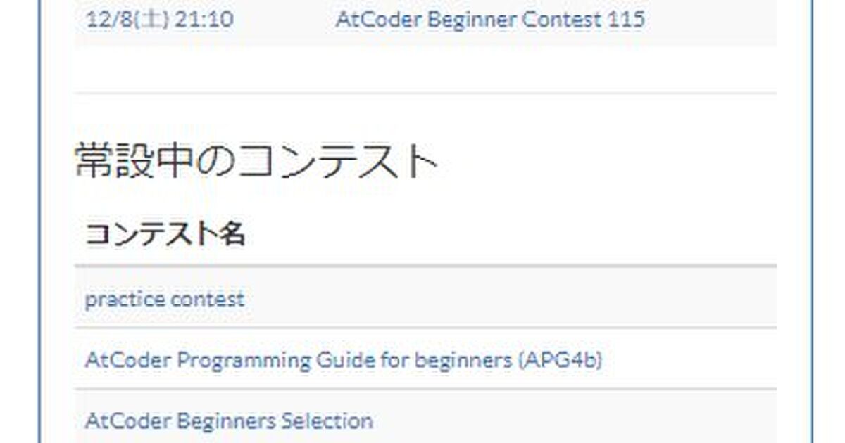 AtCoder Beginner Contest 115 - Togetter