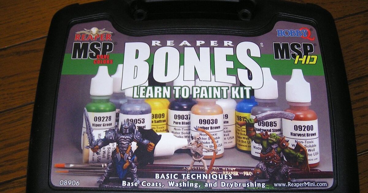 ReaperのBones Learn to Paint Kit を使ってみた (3ページ目) - Togetter